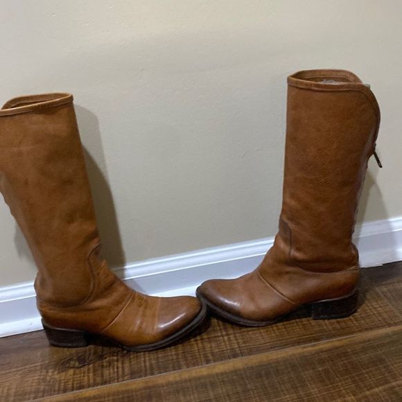 Freebird by Steven | Shoes | Freebird By Steven Breck Leather Cognac Boots Sz 7 | Poshmark